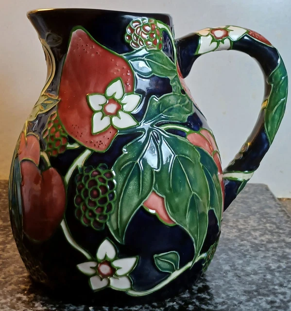 COUNTRY CRAFT COLLECTION Tube Lined Decorated Pottery Jug By Anne Rowe ...