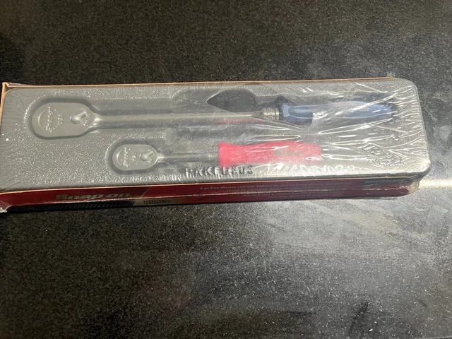 SNAP ON 2 PC Guy Martin Limited Edition Hard Grip Long Handle Ratchets ...