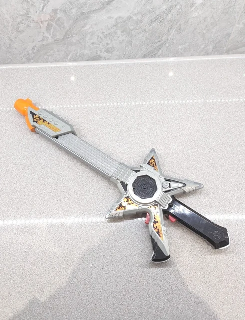 POWER RANGERS NINJA Steel DX Rockstorm Guitar Blaster Sword With Sounds ...