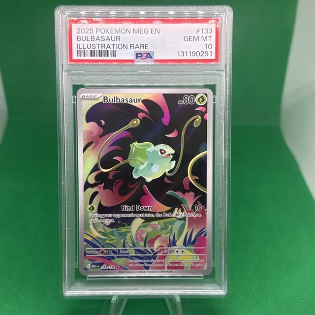 2025 POKEMON MEG En-Mega Evolution Illustration Rare #133 Bulbasaur Psa ...