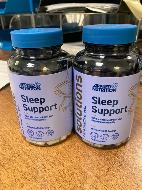 2 X APPLIED Nutrition Solutions Sleep Support Capsules Natural Sleep 60 ...