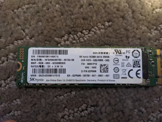 SK HYNIX SC308 MLC 256GB,SATA III,M.2 (HFS256G39TND-N210A) Solid State ...