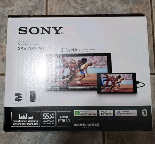 SONY XAV-AX3250 MEDIA RECEIVER CAR RADIO W/ Apple Carplay and Android ...