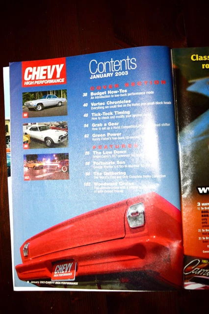 CHEVY HIGH PERFORMANCE Magazine January 2003 Yenko Collection ...