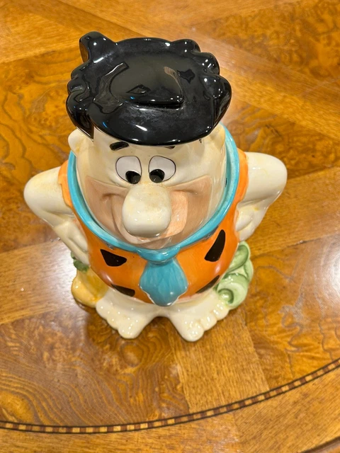 VINTAGE 1980S FRED Flintstone Cookie Jar Hanna-Barbera Good Condition £ ...