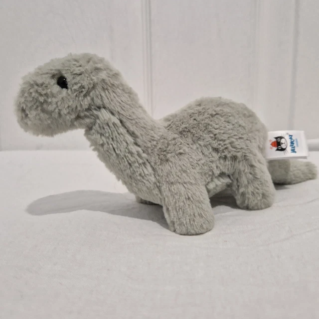 JELLYCAT FOSSILY BRONTOSAURUS Dinosaur Soft Toy Plush Beanie Comforter ...