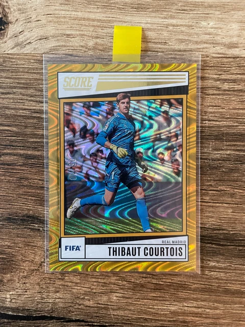 THIBAUT COURTOIS NUMBERED 06/10 Panini Score 2022-23,Gold Insert #Real ...