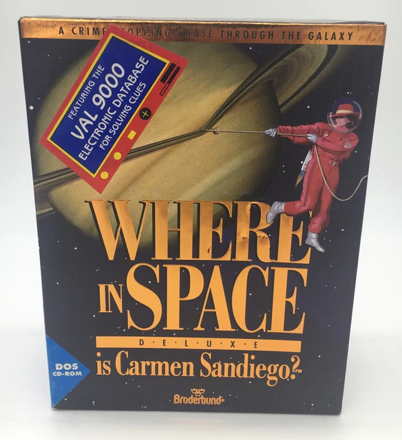WHERE IN SPACE Is Carmen Sandiego PC Game Rare CD-ROM Version 1993 CIB ...