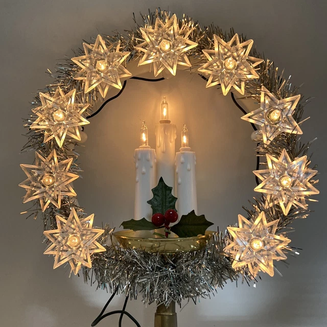 CHRISTMAS FLASHING MUSICAL 3 way Tree Top Topper Vintage With Box ...