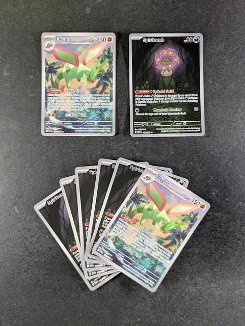 2025 POKEMON PHANTASMAL Flames/ Mega Evolution FLYGON/ SPIRITBOMB ...