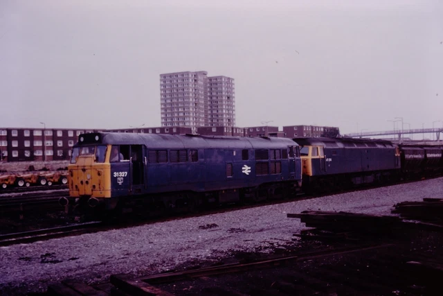 1980S BRITISH RAIL BR Diesel Electric Loco Railway 31 327 Slide Ref 214 ...