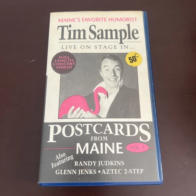TIM SAMPLE POSTCARDS From Maine VHS 1990 Randy Judkins Glenn Jenks ...