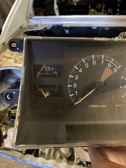 TOYOTA MR2 MK1 Full Set Of Dash Clocks Speedo Rev Counter Oil Pressure ...