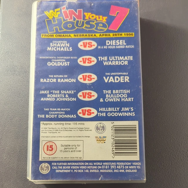 WWE WWF IN Your House 7 VHS Wrestling Video £4.99 - PicClick UK