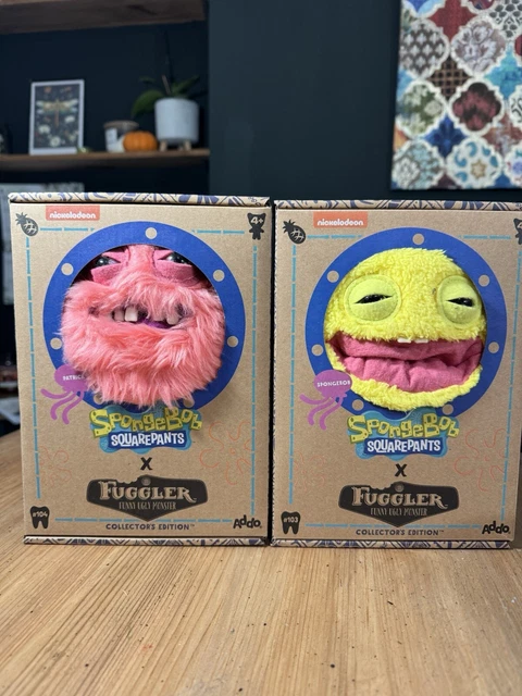 2X SPONGEBOB SQUAREPANTS X Fuggler Collector's Edition Plush Teddys ...