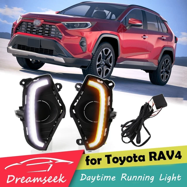 POUR TOYOTA RAV4 2019-2023 LED DRL Lumière Diurne Feux Jour Clignotant Lampe EUR 92,39 - PicClick FR