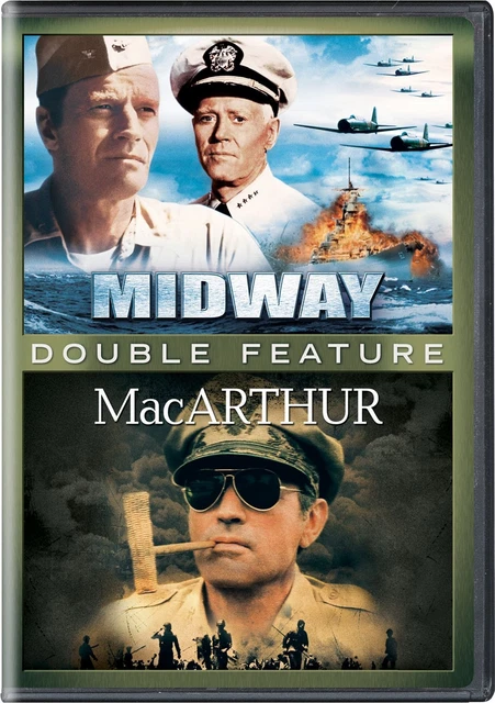 MIDWAY / MACARTHUR Double Feature (DVD) Charlton Heston Gregory Peck ...