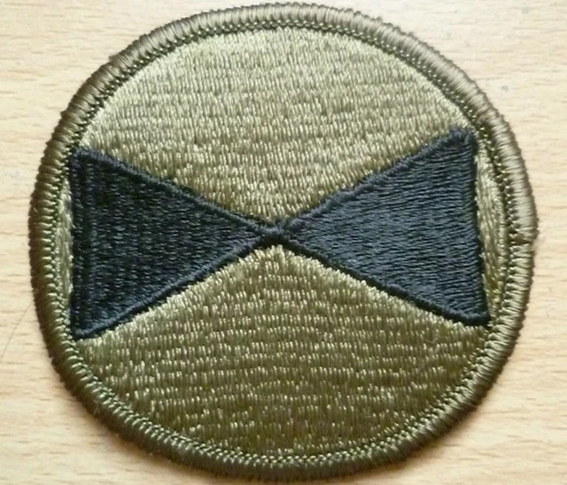PATCH US ARMY 7TH INFANTRY DIVISION OD DUTY PATCH (NEW* apx. 8x8.3 cm ...