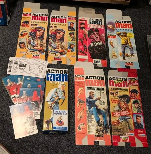 VINTAGE ACTION MAN 40Th Anniversary Boxes & Paperwork! Talking ...
