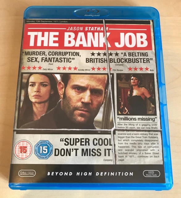 THE BANK JOB, Starring Jason Statham & Saffron Burrows, Region B Blu ...