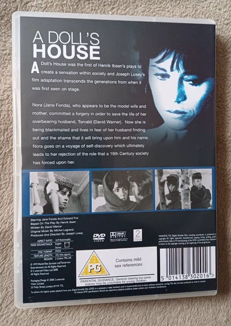 A DOLL'S HOUSE (1973) Jane Fonda Joseph Losey film. region 2 uk DVD ...