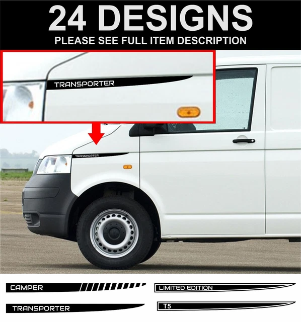 VW TRANSPORTER CAR graphics tiger stripes decals stickers vinyl £60.00 ...