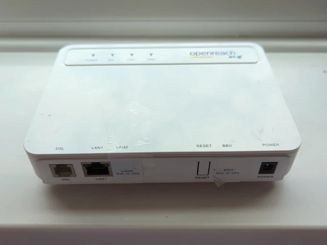 BT OPENREACH HUAWEI HG612 3B VDSL/FTTC Fibre Modem stock firmware $38. ...
