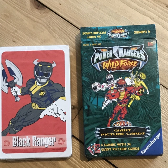 POWER RANGERS WILD Force Giant Picture Trading Cards Game Ravensburger ...