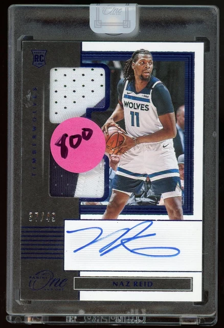 2019-20 PANINI ONE and One Rookie Auto Patch Naz Reid/49 TWolves EUR ...