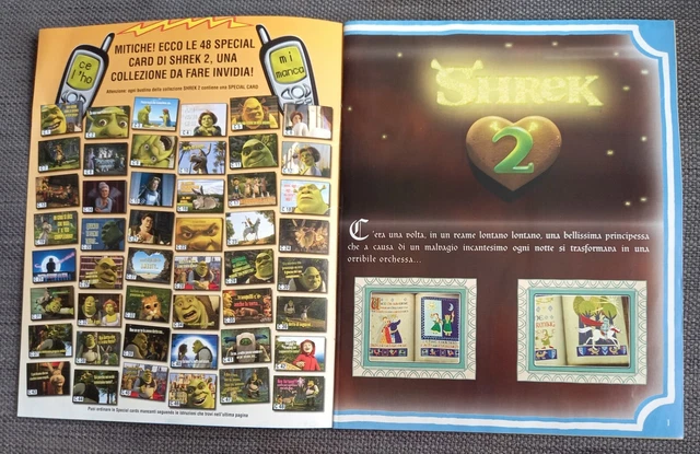 ALBUM FIGURINE STICKERS Shrek 2 + Cards, Newlinks 2004, Completo EUR 25 ...