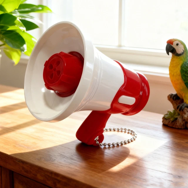 TALKING SIMULATOR FOR Parrots: Voice Recorder Mini Megaphone Keychain ...