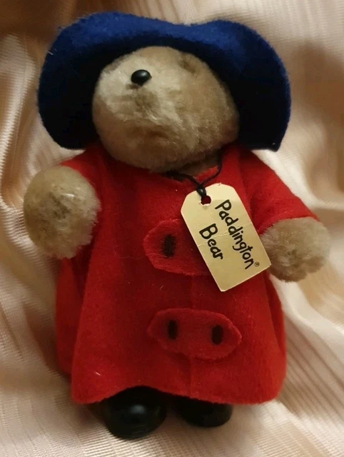 VINTAGE PADDINGTON BEAR Plush Soft Miniature Toy Eden Toys Red Coat Black Boots £13.20 - PicClick UK