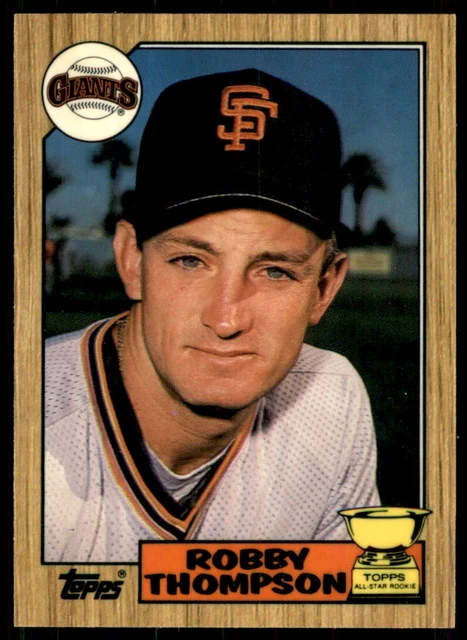 1987 TOPPS TIFFANY Robby Thompson RC San Francisco Giants #658 EUR 1,10 ...