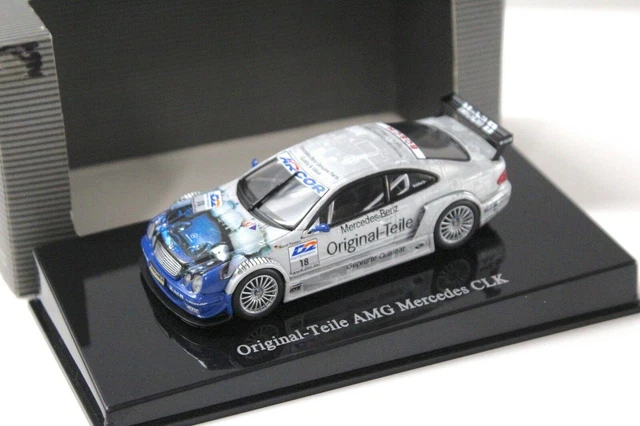 1:43 AUTOART AMG Mercedes CLK DTM 2000 Tiemann #18 Dealer Version EUR ...