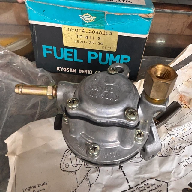 KYOSAN DENKI ENGINE Fuel Pump For Toyota Corolla KE20 KE25 KE26 Engine ...