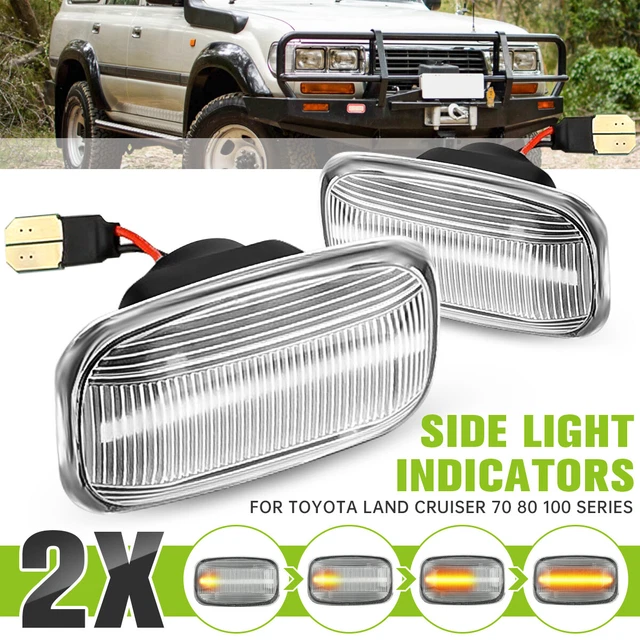 SLIDING LED SIDE Light Marker Indicator For Toyota Landcruiser 100 ...