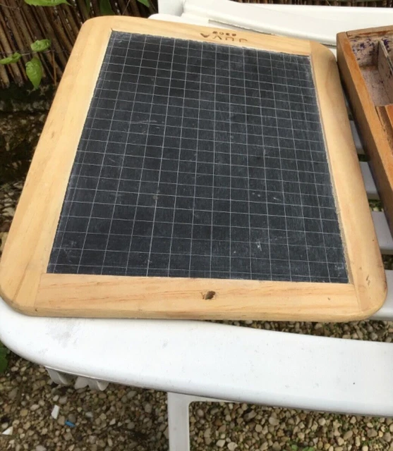 ANCIENNE ARDOISE SCOLAIRE Matériel Scolaire Ardoise... EUR 10,00 ...