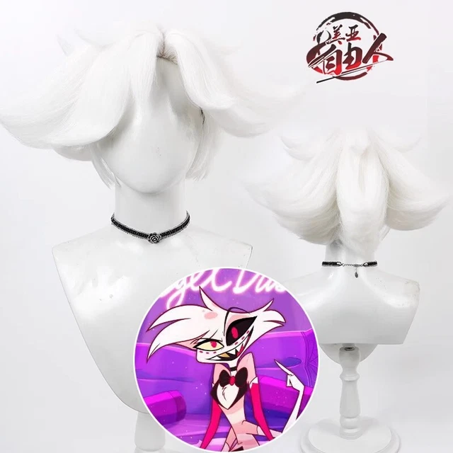 COSPLAY HAZBIN HOTEL Charlie Angel Dust Lucifer Wigs Halloween ...