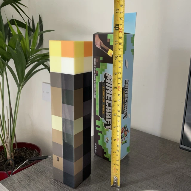 MINECRAFT BROWNSTONE TORCH LED Night Light 28CM Table Lamp for Game ...