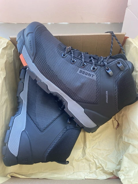 BRUNT BOOTS MENS Size 13 M The Ryng Comp Toe 6" Black Work Boots ...
