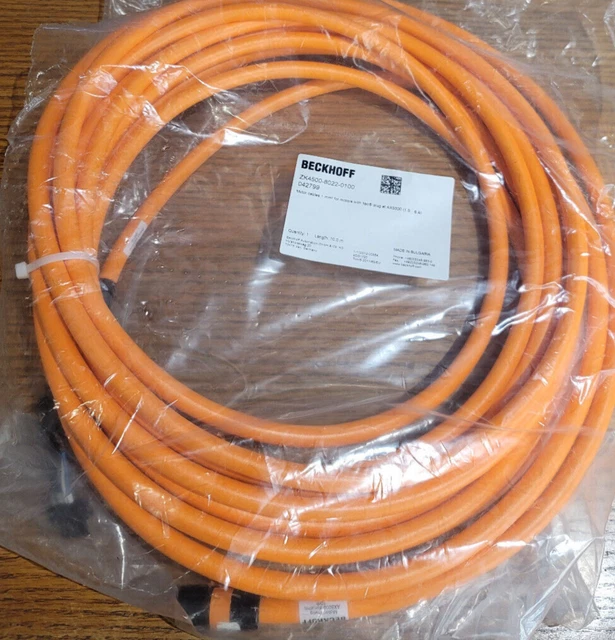 BECKHOFF ZK4500-8022-0100 SERVO Motor Cable With YTEC/ITEC Connector ...