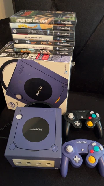 NINTENDO INDIGO GAMECUBE Console System CIB Complete Tested 7 Games ...
