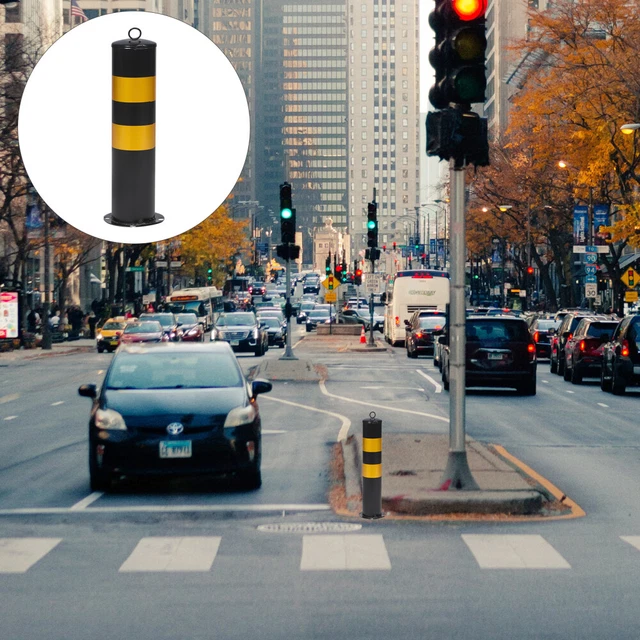 PARKING BARRIER DRIVEWAY Security Post Barrier Safety Bollard Traffic ...