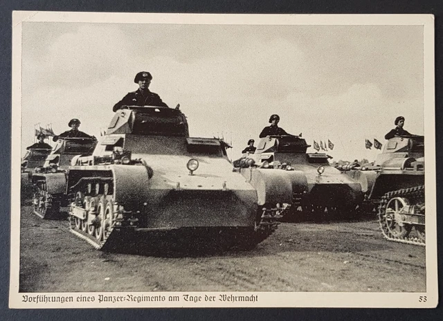 GERMAN THIRD REICH WW2 Postcard 'Unsere Wehrmacht' Panzer £20.00 ...