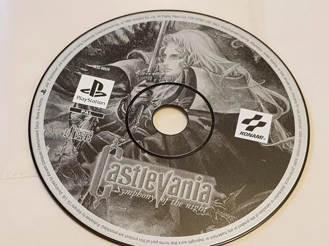 CASTLEVANIA SYMPHONY OF the Night - PS1 Playstation - DISQUE ORIGINAL ...