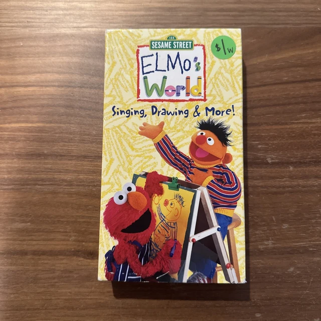 ELMO'S WORLD: SINGING, Drawing & More! (VHS, 2000) No Case $7.50 ...