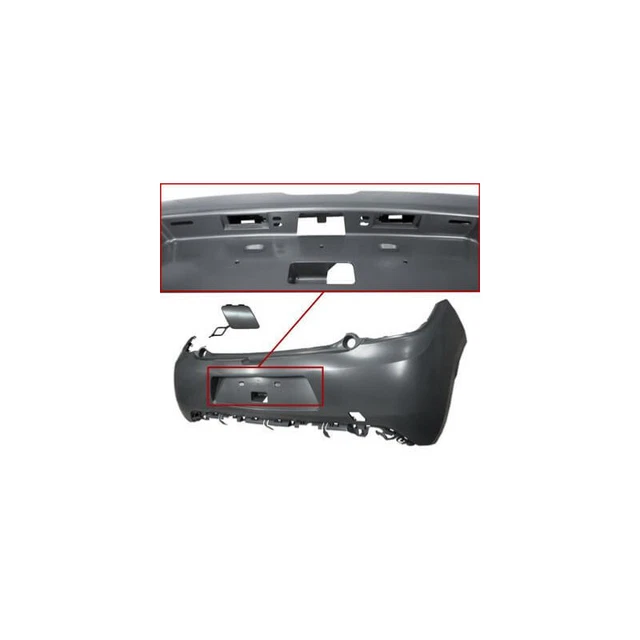 PARE-CHOC ARRIÈRE À peindre avec trou pour moulure Citroen DS3 2010-2019 EUR 323,88 - PicClick FR