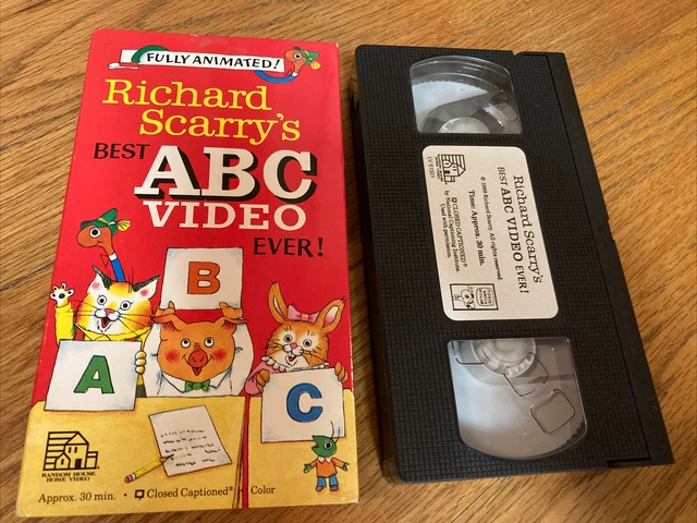 VHS RICHARD SCARRYS Best ABC Video Ever (VHS, 1997) £8.84 - PicClick UK