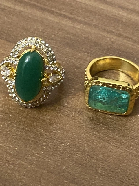 2 VINTAGE RINGE mit Steine gr 18/57 EUR 25,30 - PicClick DE