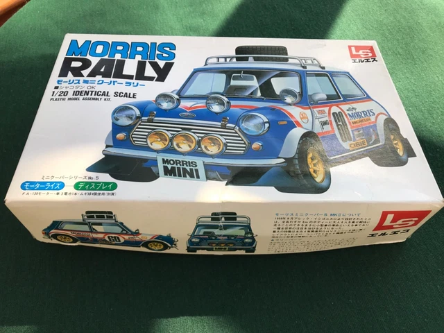MORRIS MINI COOPER S Rally Motorised Model Kit car Scale 1/20 by LS £21 ...